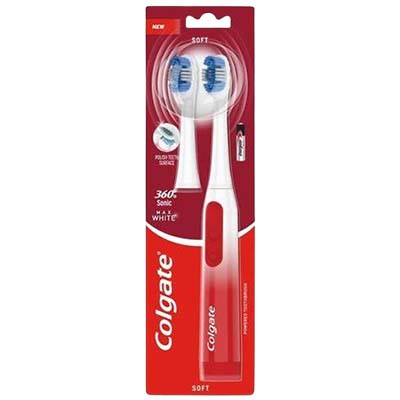 Colgate Battery Tooth Brush (2X 360 OpticWhite Sonic Power) 1's | Pharmily