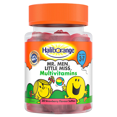 Haliborange Mr. Men Little Miss Calcium & Vitamin D Strawberry Softies ...