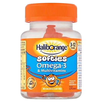 Haliborange Orange Omega 3 & Multivitamins Softies 3-12 Years 30s ...