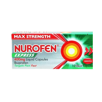 Nurofen Express Liquid Capsules 400mg 10s | Pharmily