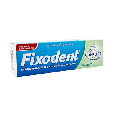 Fixodent Denture Adhesive Cream 40gms (Neutral) | Pharmily