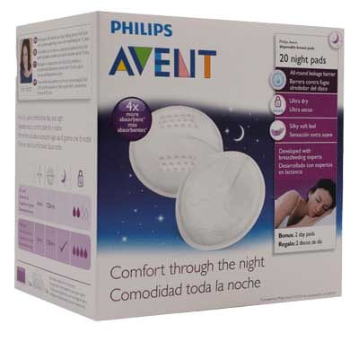 Avent Night Breast Pads 20 pieces | Pharmily