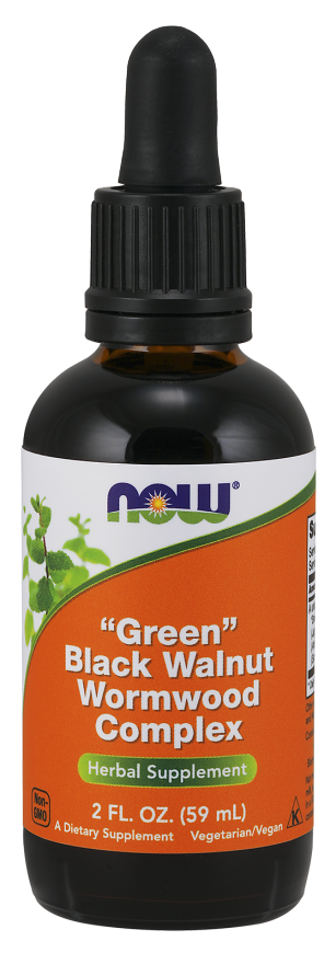 Now Black Walnut (Fresh Green) & Wormwood Complex 60ml with Cloves ...