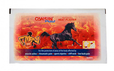 Cansinplast Perforated Heat Medicated Plaster 12 x 18cm | Pharmily