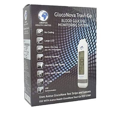 GlucoNova TRAVIGO Blood Glucose Monitoring System | Pharmily
