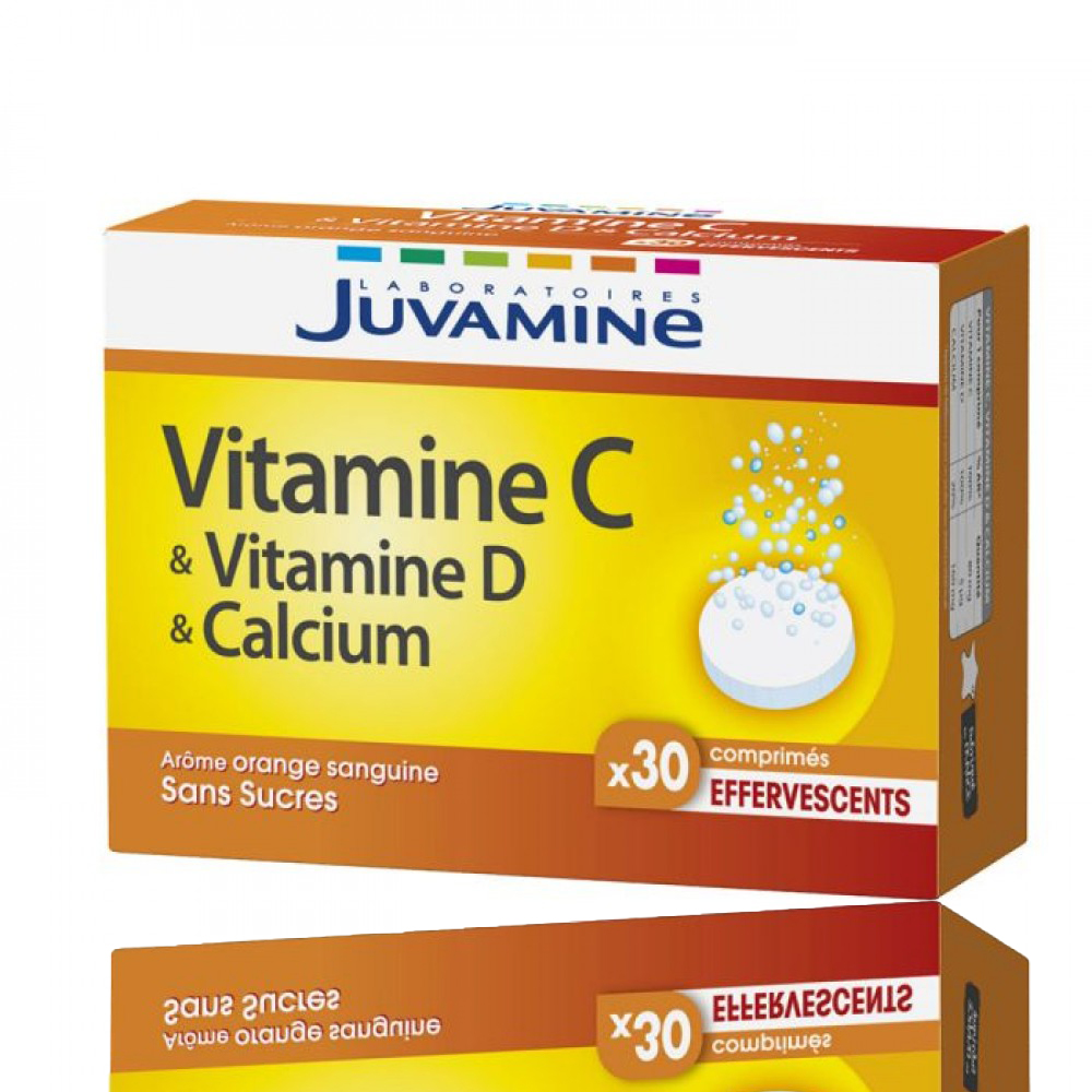 Juvamine Vit C + Calcium + Caffeine Eff 15s | Pharmily