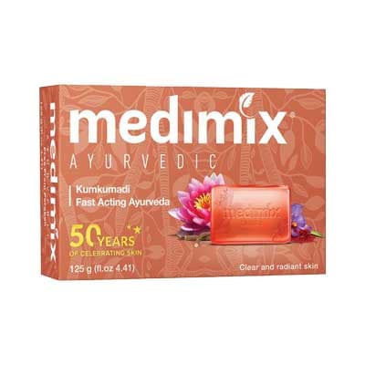 Medimix Kumkumadi Bathing Bar, 125 grams | Pharmily