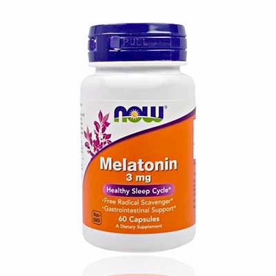 Now Melatonin 3mg Healthy Sleep Cycle, 60 Capsules | Pharmily
