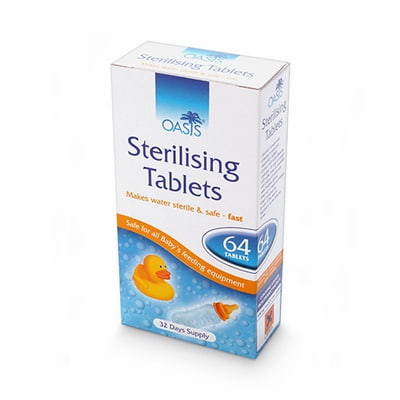Oasis Sterilizing Tablets - 64 Tablets | Pharmily