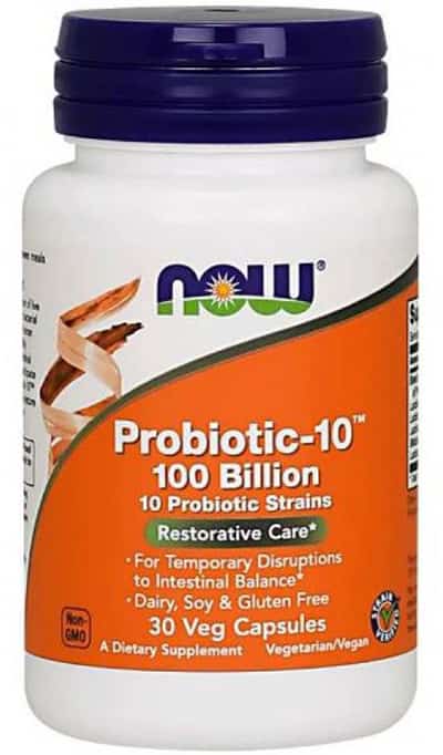 Now Probiotic-10 100 Billion Veg Capsules 30's | Pharmily
