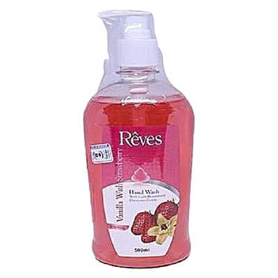Reves Handwash Vanilla & Strawberry Flavour, 500ml | Pharmily