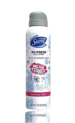 Secret Body Deo Spray Fearlessly Fresh 106g | Pharmily