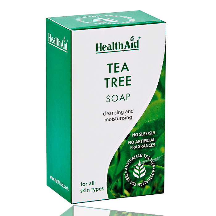 HealthAid Tea Tree Oil Soap - 100g | Pharmily