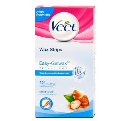 Veet Wax Strip Sensitive 12's | Pharmily