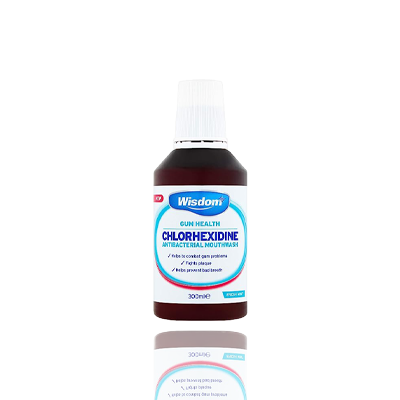 Wisdom Chlorhexidine Mouthwash - Fresh Mint, 300ml | Pharmily