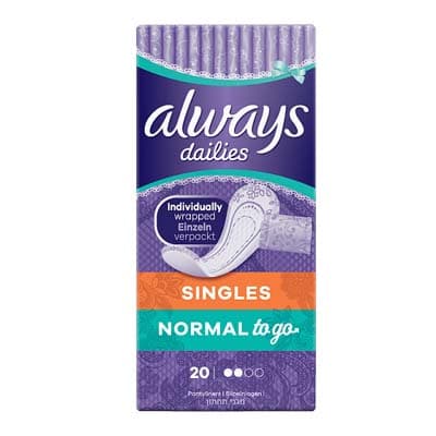 Always Everyday Normal, 20 panty liners | Pharmily