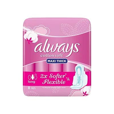 Always Soft Maxi Thick Night Pads, 8pads | Pharmily