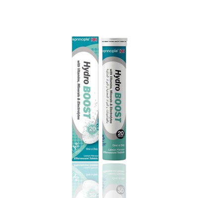 Principle Healthcare Hydro Boost Lemon Flavor, 20 Tablets | Pharmily