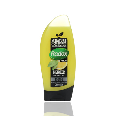 Radox Feel Heroic Shower Gel & Shampoo, 250ml | Pharmily