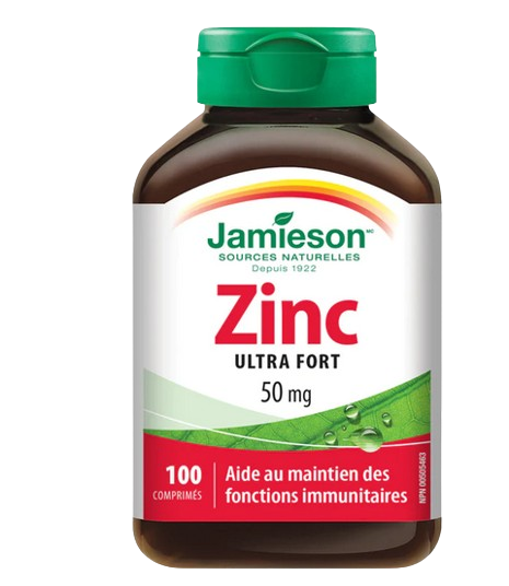 Jamieson Zinc 50mg Tablets 100's | Pharmily