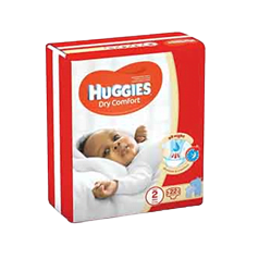 Huggies Dry Comfort (size 2) 3-6Kgs, 22 pieces | Pharmily