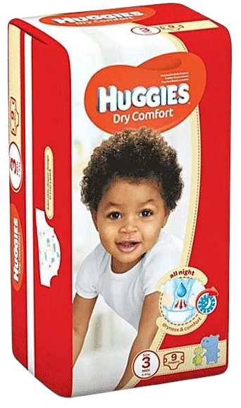 Huggies Dry Comfort (size 3) 5-8Kgs, 9 pieces | Pharmily