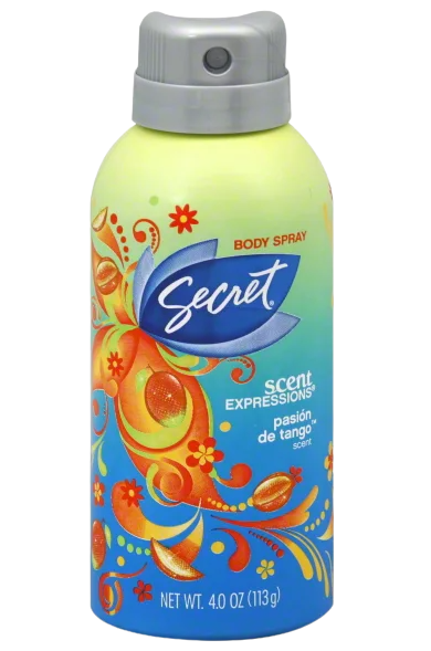 Secret Body Deo Spray Tango 106g | Pharmily