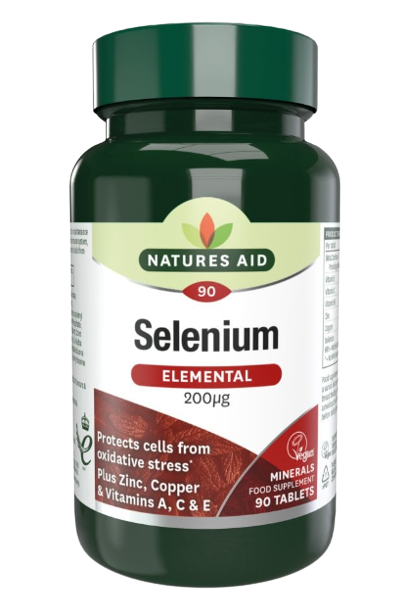 Natures Aid Selenium 200mcg + Antioxidants Vegan 90's | Pharmily