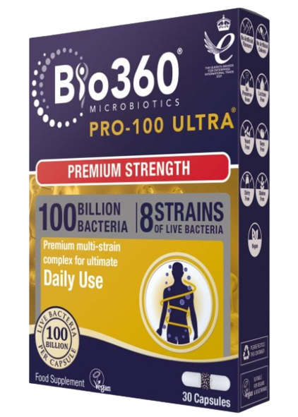 Natures Aid Pro-100 Ultra 100Billion-8Strain Vegan-30's | Pharmily