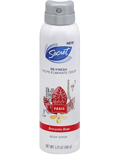 Secret Body Deo Spray Romantic Rose 106g: | Pharmily
