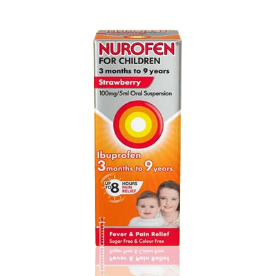 Nurofen Suspension Strawberry 100ml | Pharmily