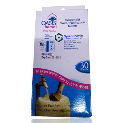 Oasis Water Purification Tablets - 30 pieces | Pharmily