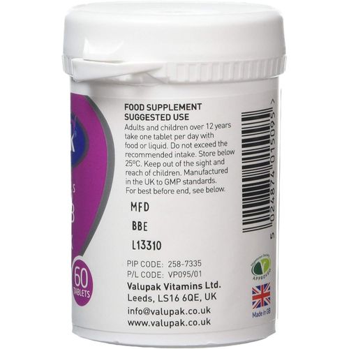 Valupak Vitamin B Complex 60 Tablets | Pharmily