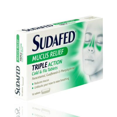 Sudafed Mucus Relief Day & Night Capsules 16s | Pharmily