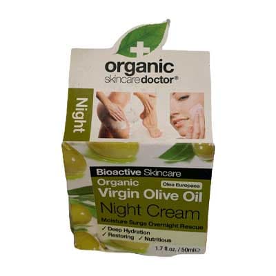 Dr Organic Virgin Olive Oil Night Cream, 50ml | Pharmily