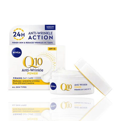 Nivea Q10 Power Anti-Wrinkle+Firming DAY Cream(SPF15) 50ml | Pharmily