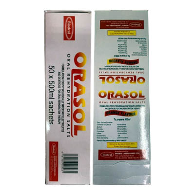 ORASOL Oral Rehydration Salts 50's Sachets (To Make 500ml) | Pharmily