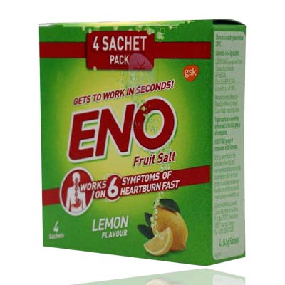 Eno Fruit Salts Sachets (Lemon) 4's | Pharmily