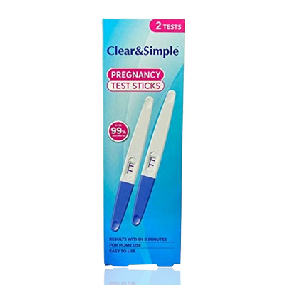 Clear & Simple Pregnancy Test Midstream Twin Pack | Pharmily