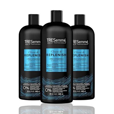 Tresemme Cleanse & Replenish 3in1 Shampoo, Conditioner and Detangler ...