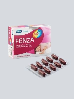 FENZA Softgel Capsules (DHA + Zinc) - 3x10 | Pharmily