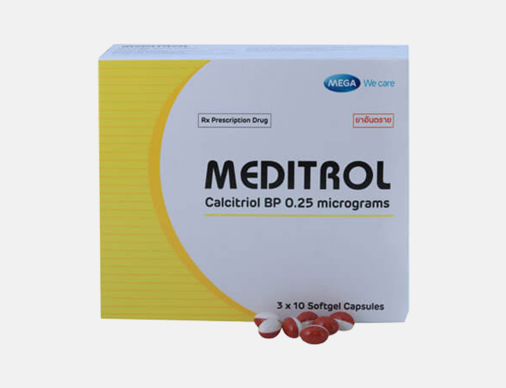 MEDITROL Capsules (Calcitriol 0.25mcg) - 3x10 | Pharmily
