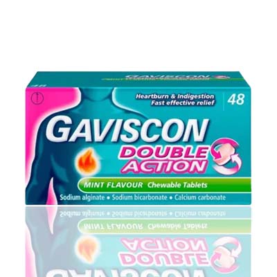 Gaviscon Double Action Mint Tablets 48s | Pharmily