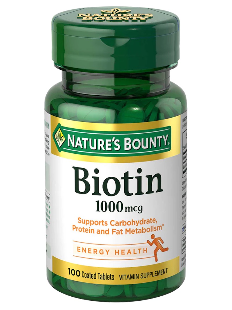 Nature’s Bounty Biotin 1000mcg Coated Veg Tabs 100s | Pharmily