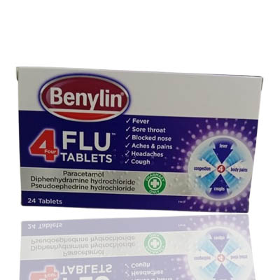 Benylin 4 Flu Tablets 24s | Pharmily
