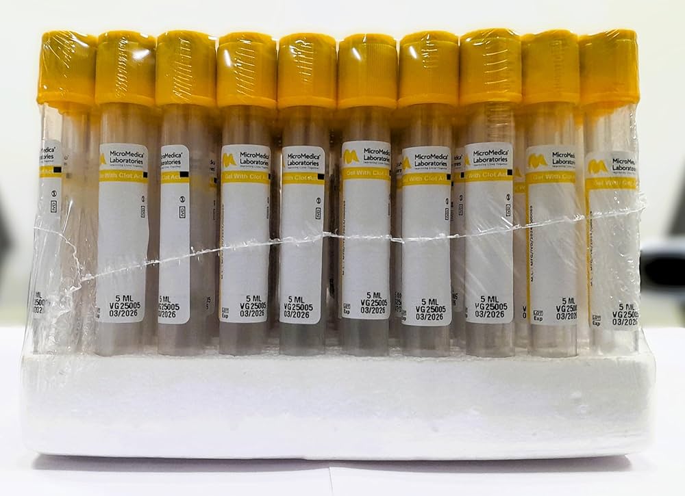 Vaccum Blood Collection Tube Yellow Top | Pharmily
